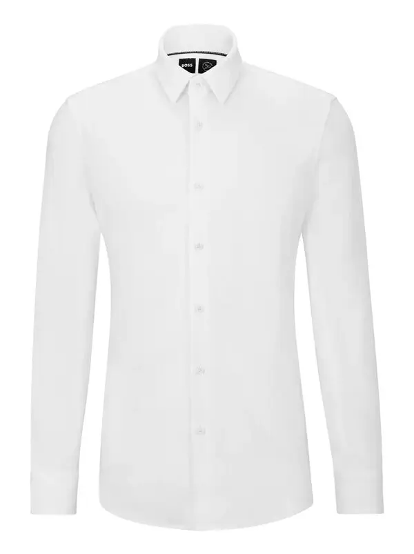 BOSS Tailored Cotton-blend Shirt - White