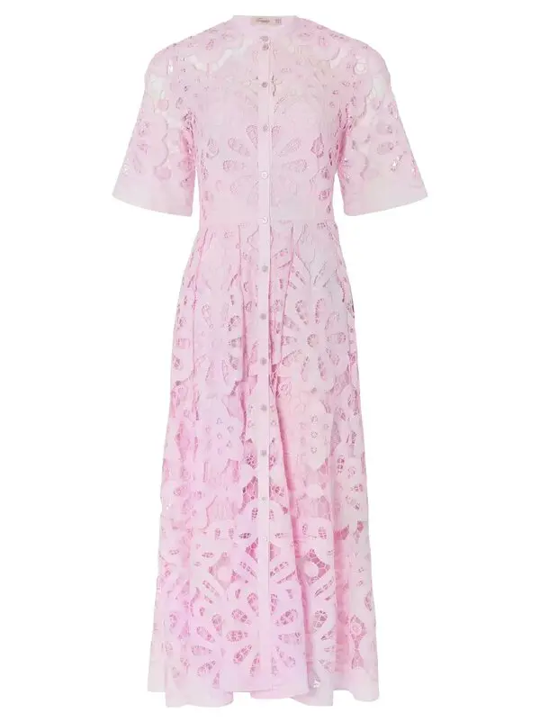 TEMPERLEY LONDON Guinevere Shirt Dress - Pink
