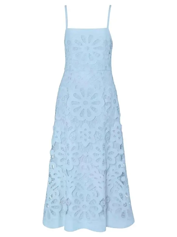 TEMPERLEY LONDON Guinevere Midi Dress - Blue