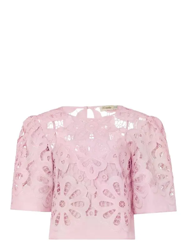 TEMPERLEY LONDON Guinevere Top - Pink