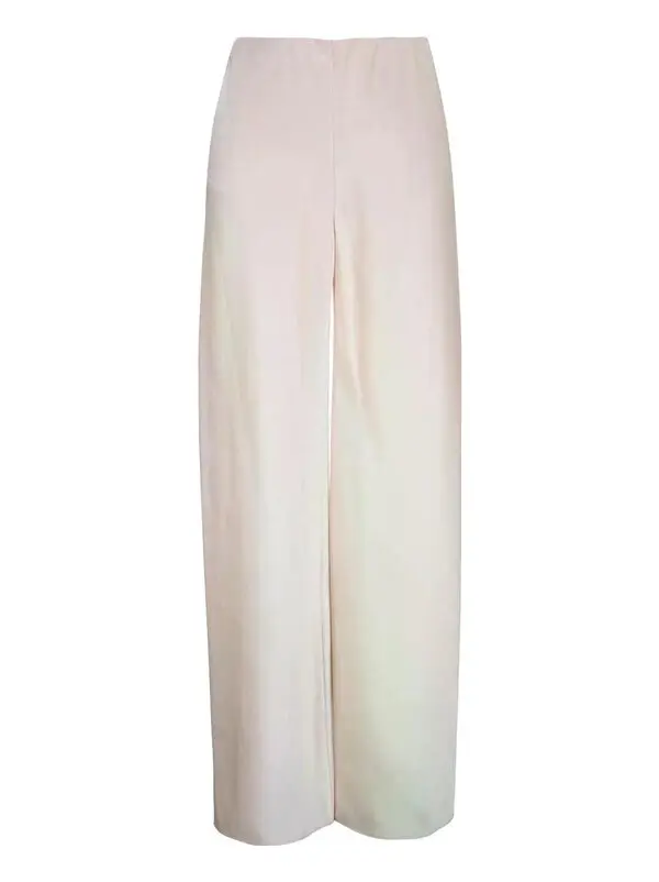Vince High-waisted Satin Trousers - White