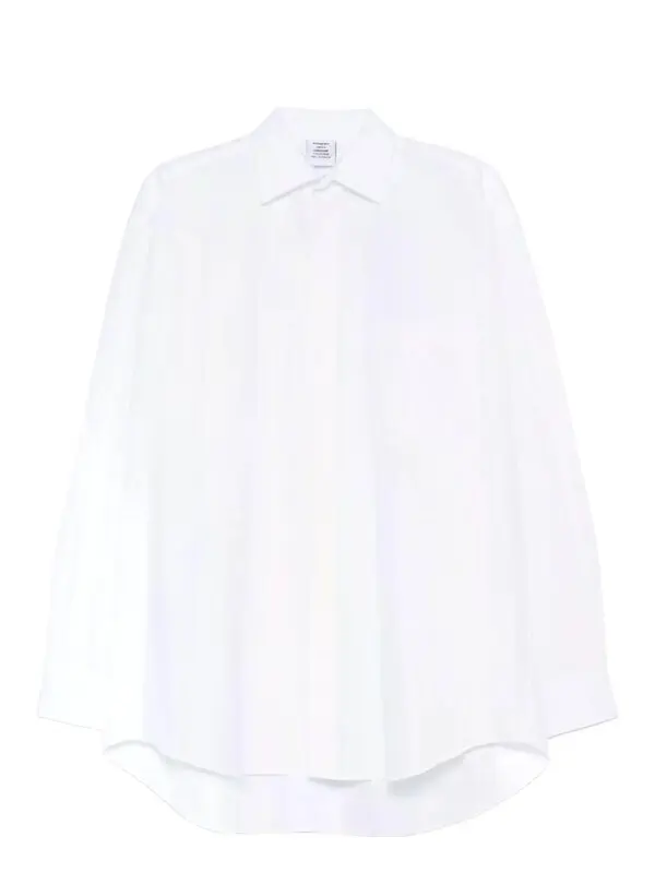 Vetements Logo-jacquard Shirt - White