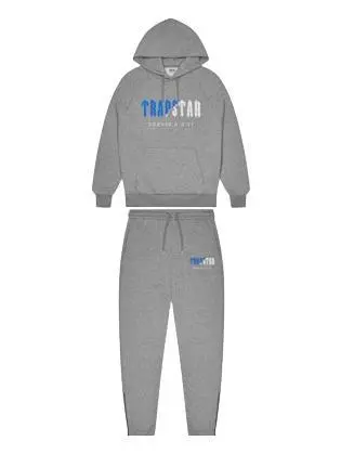 Trapstar Chenille Decoded Tracksuit - Grey/blue