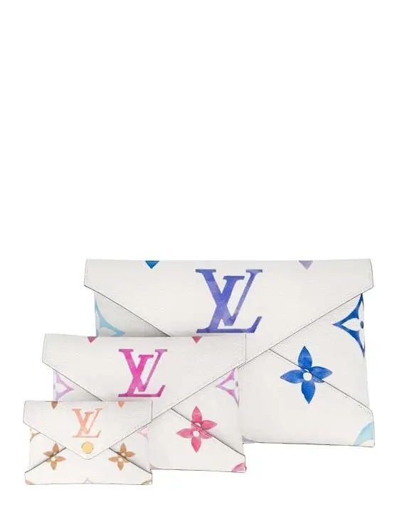 LOUIS VUITTON Kirigami Pochette - Blue/pink/beige