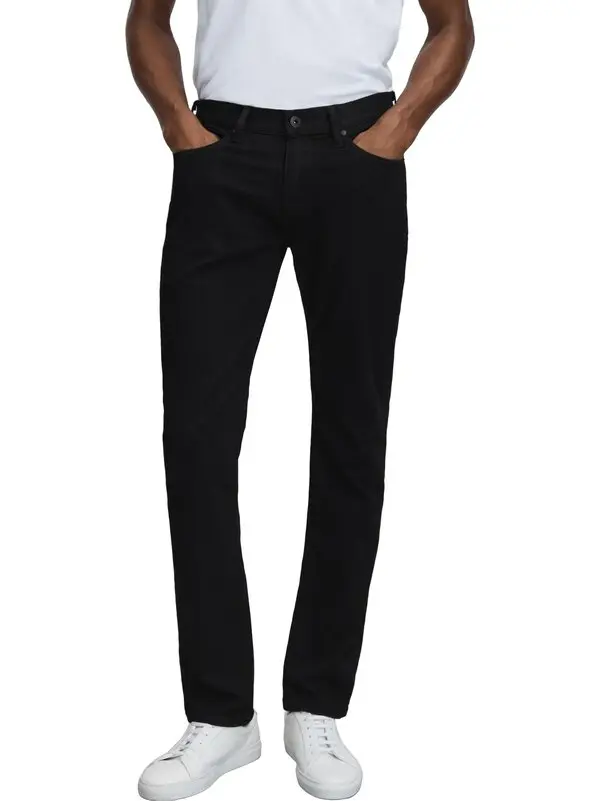 Paige Lennox Slim Fit Jeans - Black Shadow