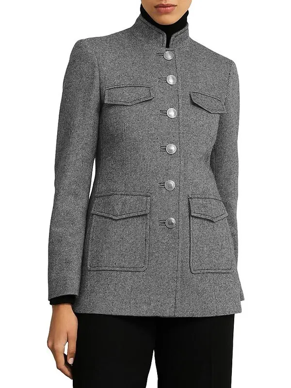 HOBBS LONDON Hetty Coat - Black White