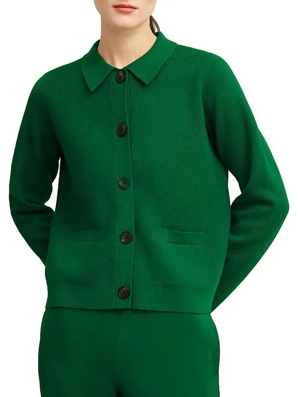 HOBBS LONDON Mia Knit Jacket - Verdant Green