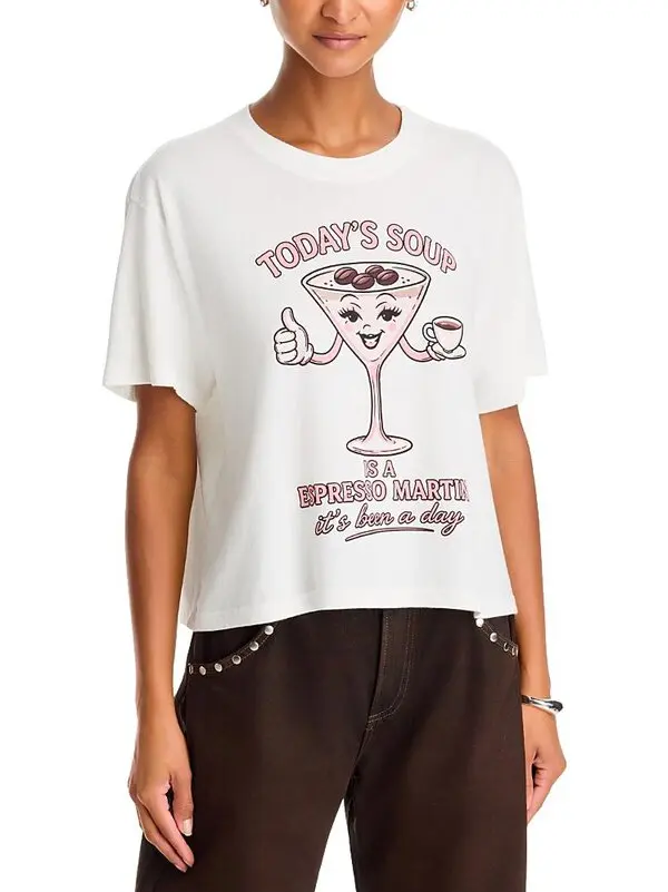 ASKK NY Graphic Boyfriend Tee - Espresso Martini