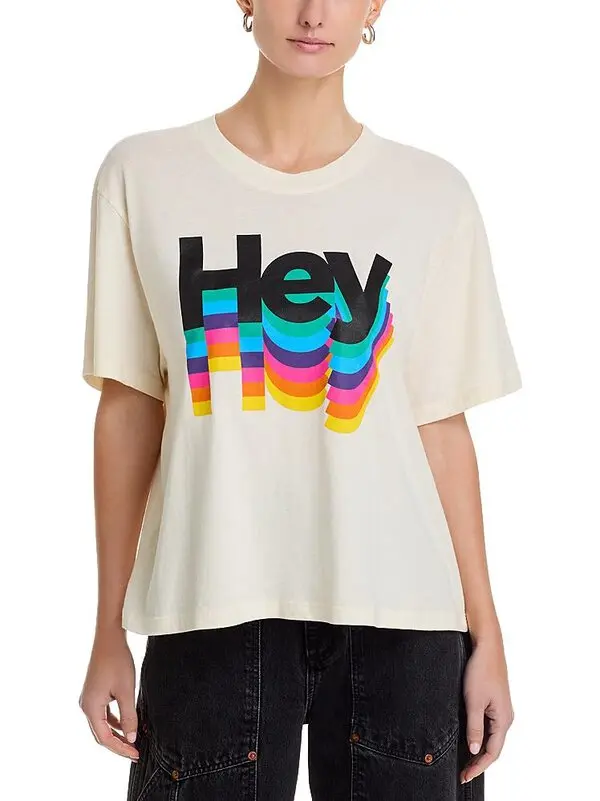 ASKK NY Graphic Boyfriend Tee - Hey Hey