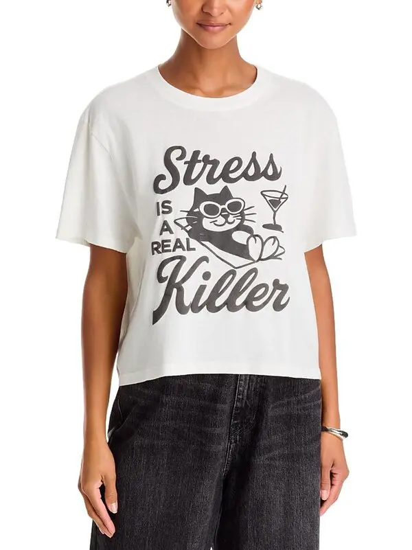 ASKK NY Graphic Boyfriend Tee - Stress
