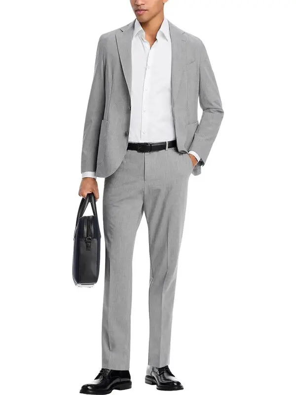 BOSS P-genius Slim Fit Dress Pants - Medium Grey