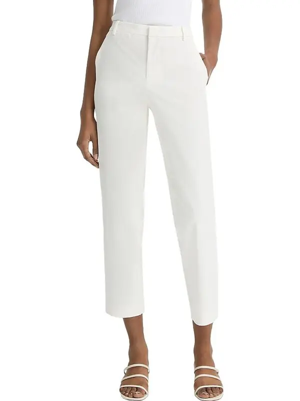 Vince Mid-rise Ankle Chinos - Off White