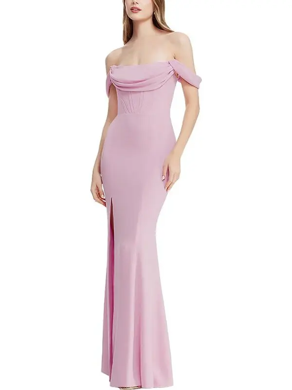 Dress The Population Melania Gown - Lavender