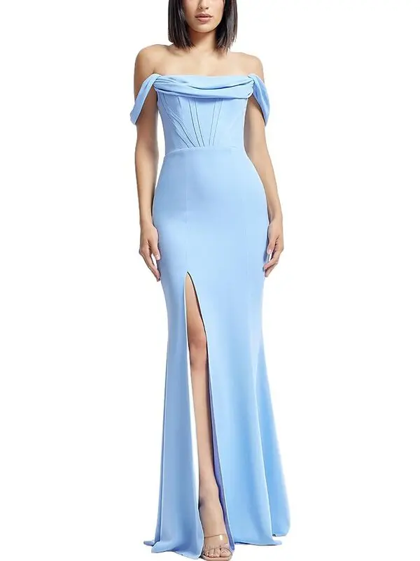 Dress The Population Melania Gown - Sky