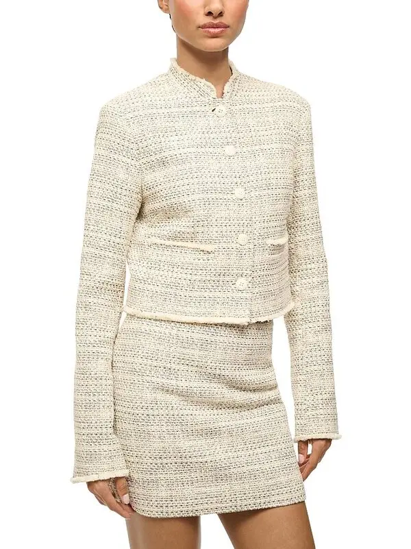Staud Costero Jacket - Ivory Multi