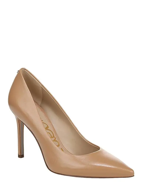 Sam Edelman Hazel Pointed Toe Stiletto Pumps - Sand