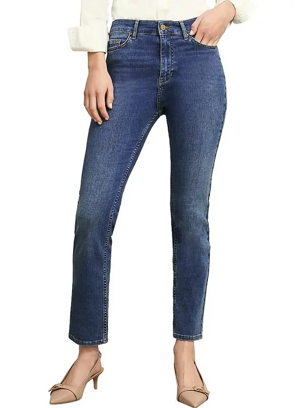 HOBBS LONDON Macy Slim Leg Jeans - Mid Wash