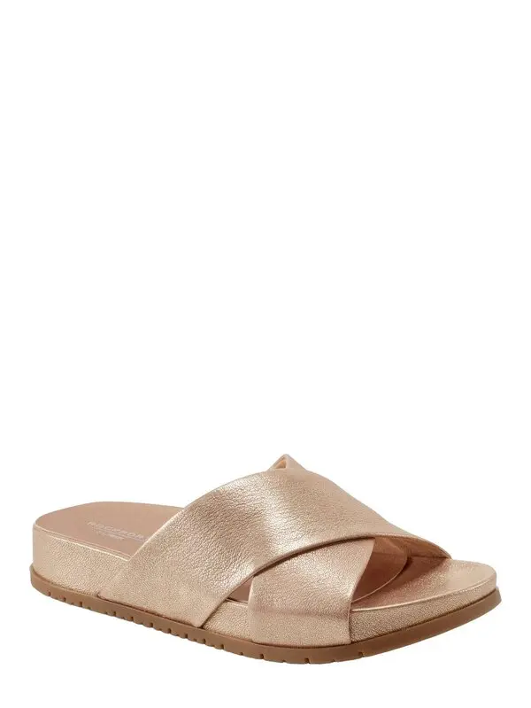 Rockport Leia Slide Sandal - Metallic Gold