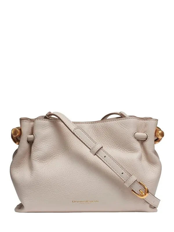 Donna Karan New York Leather Crossbody Bag - Sand