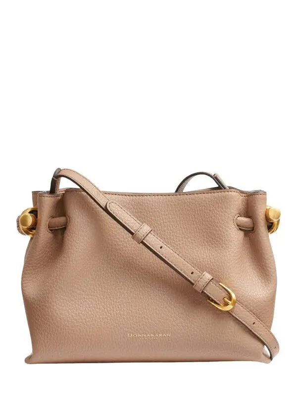 Donna Karan New York Leather Crossbody Bag - Toasted Almond
