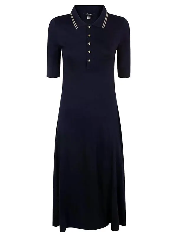 Ralph Lauren Polo-collar Dress - Blue