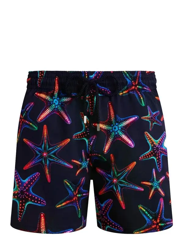 Vilebrequin Graphic Print Swim Shorts - Blue