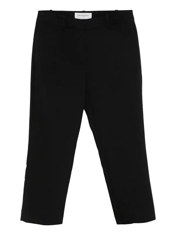 ERMANNO FIRENZE Cropped Trousers - Black