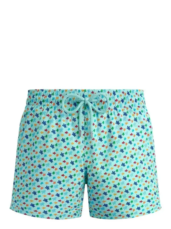 Vilebrequin Micro Ronde Des Tortues Rainbow Swim Shorts - Blue
