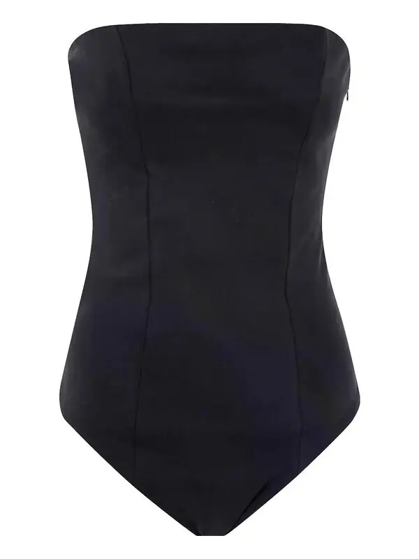 ENTIRE STUDIOS Pipe-stitch Bodysuit - Black