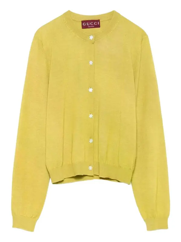 Gucci Fine-knit Cardigan - Green