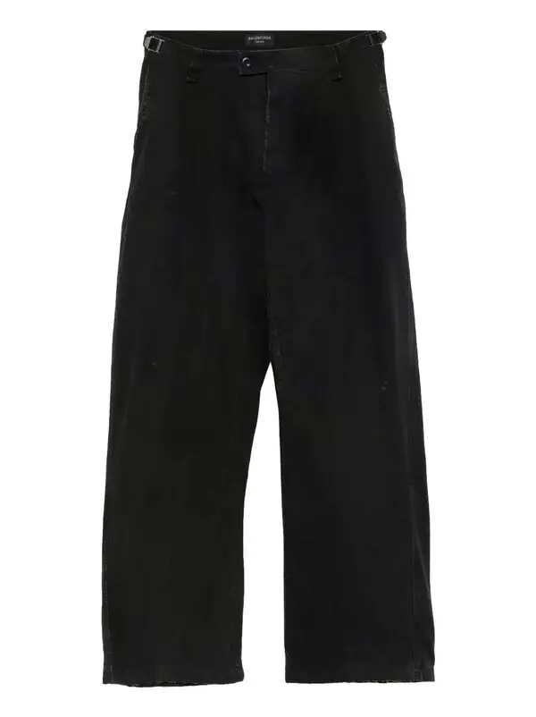 Balenciaga Ripstop Trousers - Black