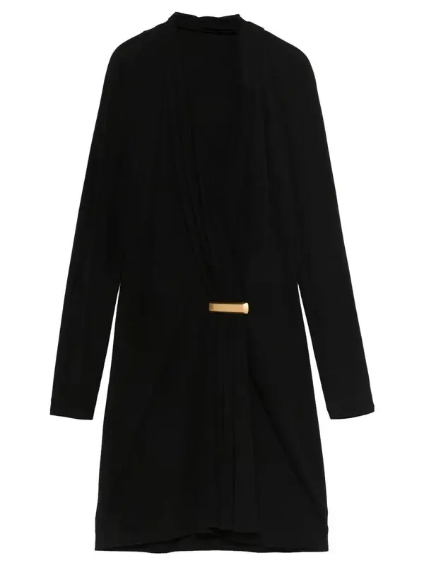 TOM FORD Draped Mini Dress - Black