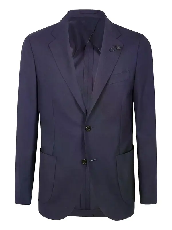 LARDINI Single-breasted Blazer - Blue
