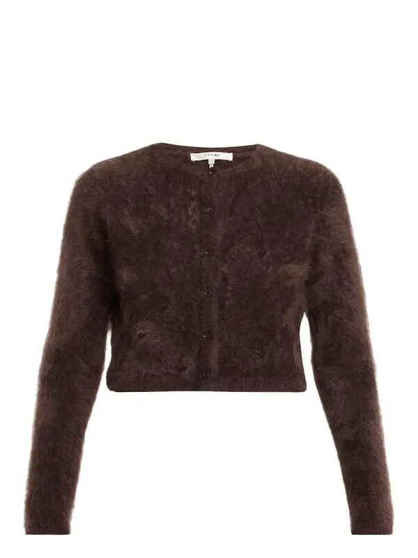 FRAME Cashmere Teddy Cardigan - Coffee