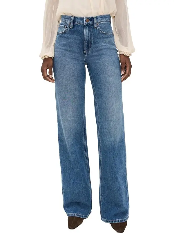 Alice + Olivia Straight Leg Jeans - Brooklyn Blue