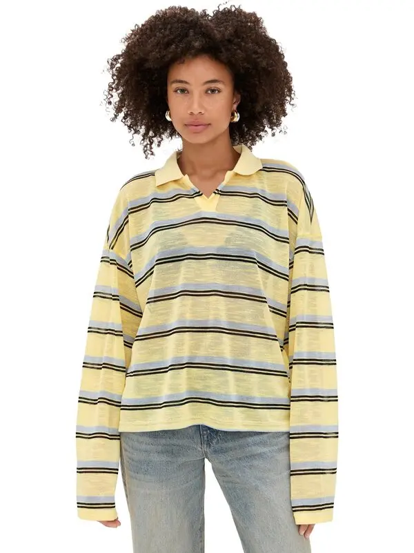 Lioness Rebels Jersey Top - Honey Stripe