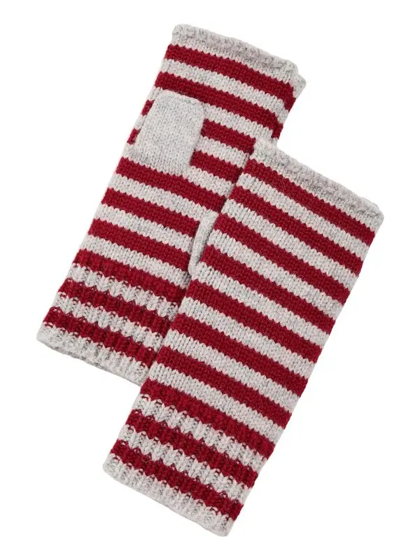 DAMSON MADDER Striped Wool Mittens - Multi