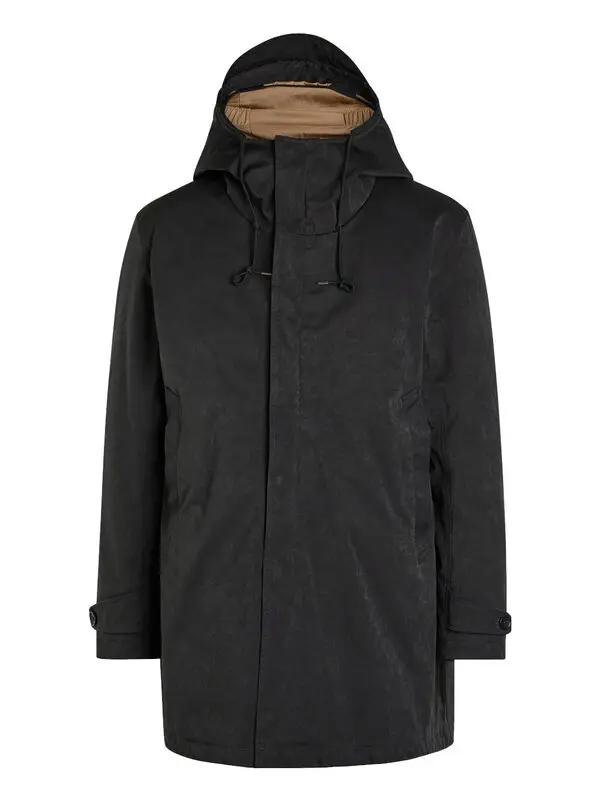TEN C Hooded Parka - Black
