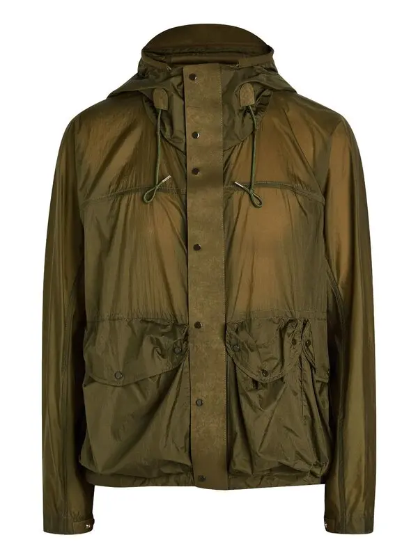 TEN C Skye Panelled Shell Jacket - Green