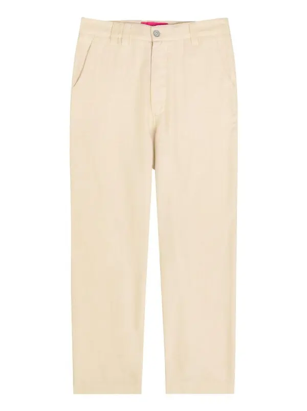 THE ELDER STATESMAN Wool And Cashmere-blend Trousers - Off White