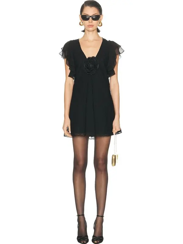 Saint Laurent Mini Dress - Noir