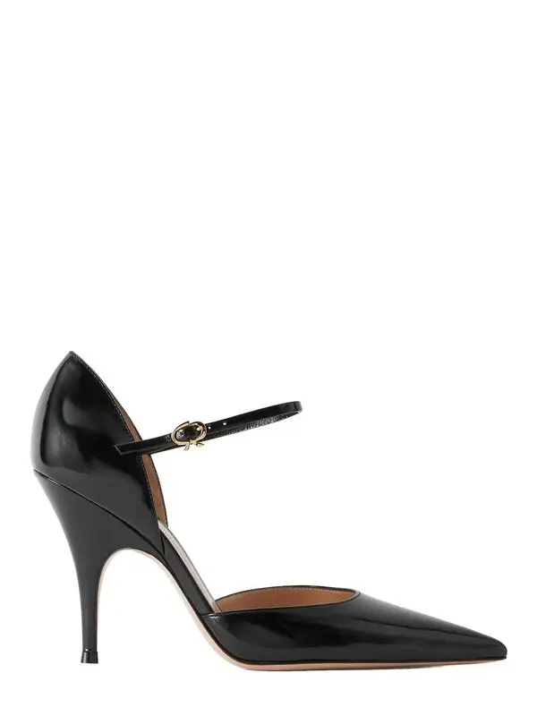 GIANVITO ROSSI Nuit 95 Leather Pumps - Black