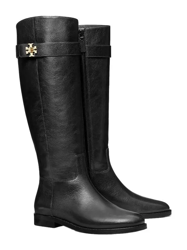 Tory Burch Turnlock Riding Boot - Perfect Black