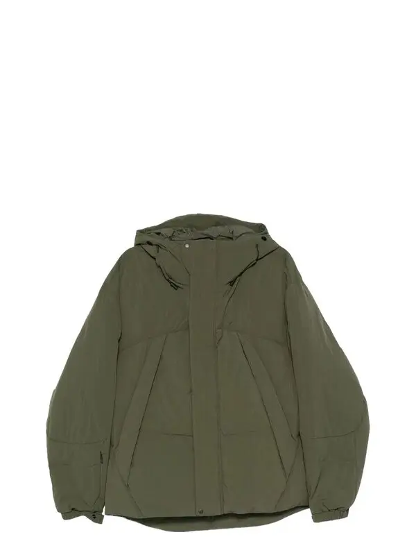 JG1 Panelled Hooded Outerwear - Green