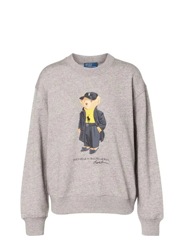 Polo Ralph Lauren Polo Bear Cotton-blend Fleece Sweatshirt - Grey