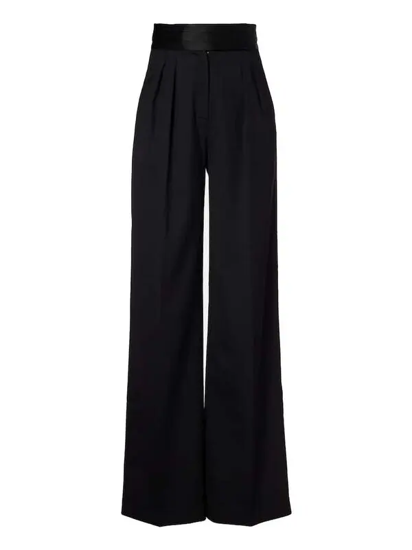 Rebecca Vallance Danna High-rise Wide-leg Pants - Black