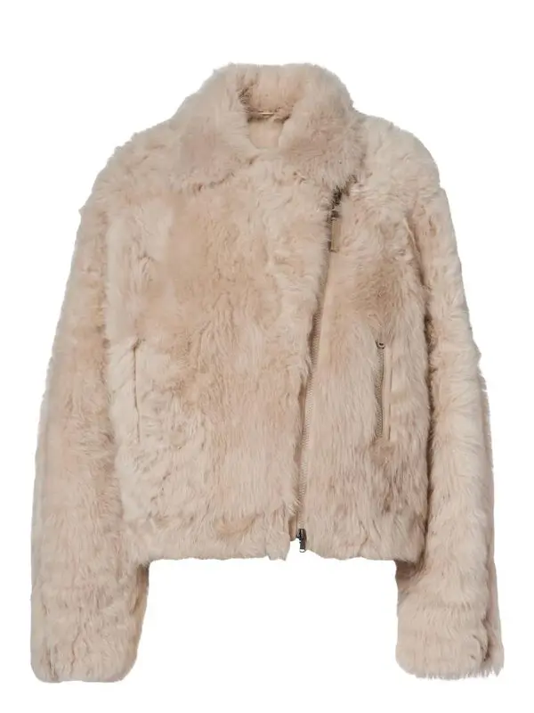 Brunello Cucinelli Shearling Jacket - Beige