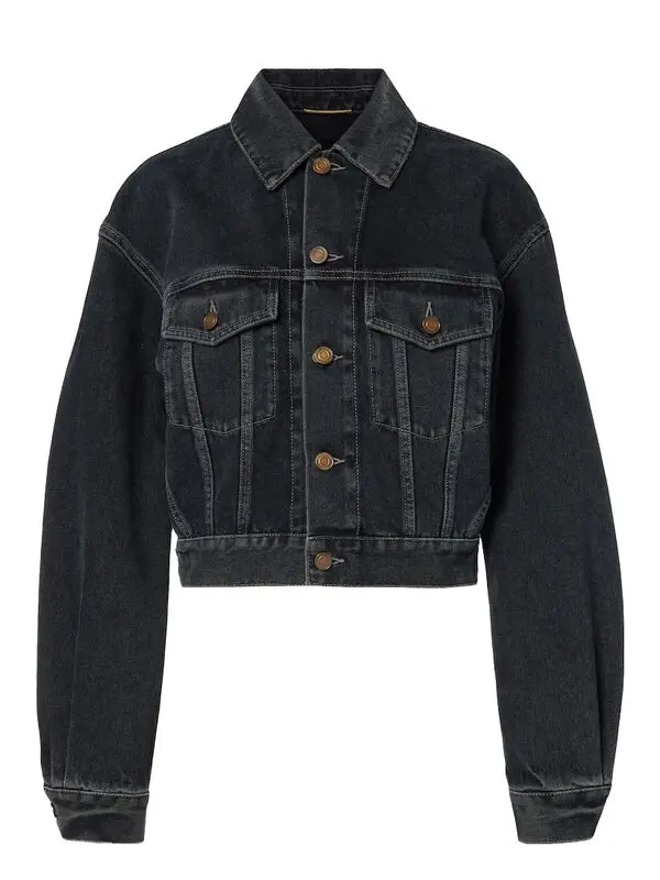 Saint Laurent 80's Denim Jacket - Black