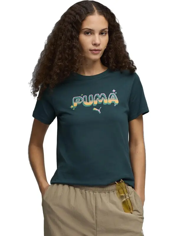 PUMA Regular-fit Digital T-shirt - Green