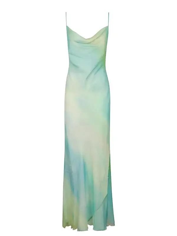 MVP WARDROBE Cowl-neck Maxi Dress - Green